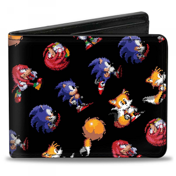 Gamer Wallet - SEGA - Sonic the Hedgehog - bifold - Sonic Tails Knuckl ...